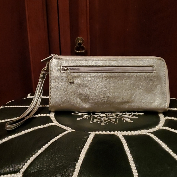 Kristine | Bags | Wallet Wristlet In Pewter | Poshmark